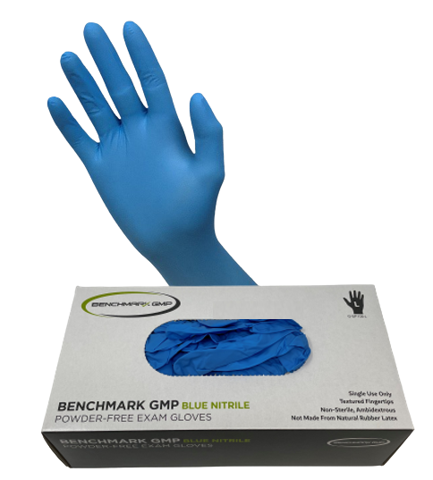 BenchmarkGMP Boxed Blue Nitrile Gloves | Sustainability